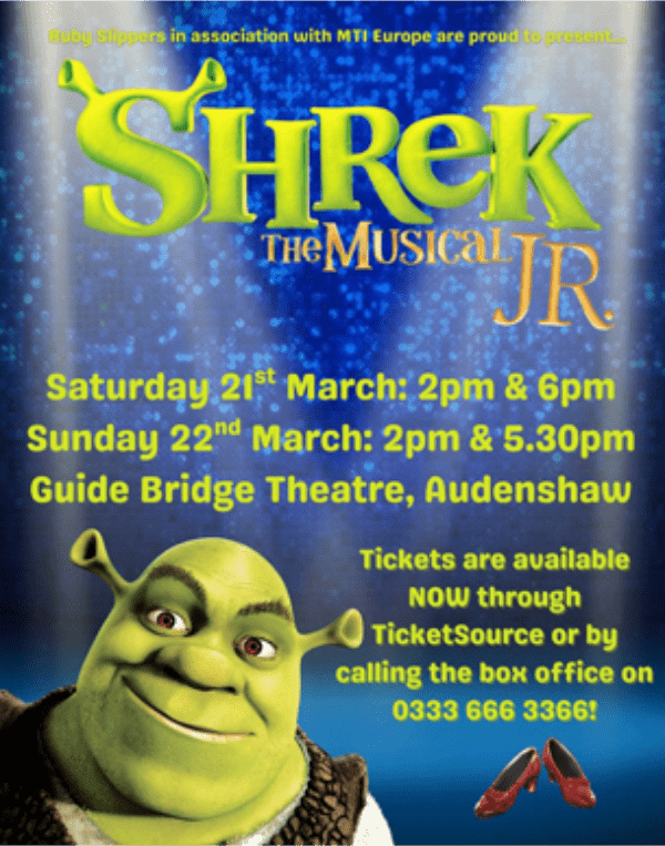 Shrek the Musical JR at Guide Bridge Theatre event tickets from ...