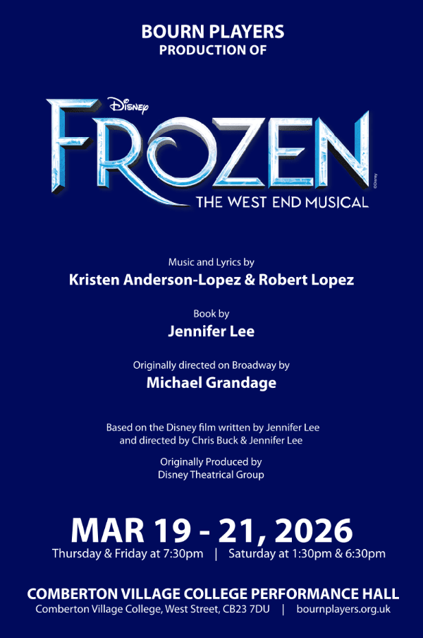 Disney's Frozen at Comberton Village College Performance Hall event ...