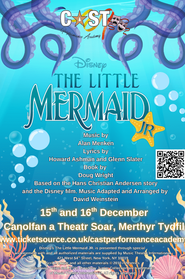 The Little Mermaid Jr at Canolfan a Theatr Soar event tickets from ...