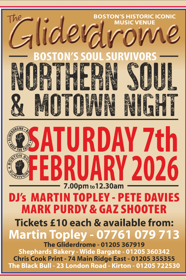 Northern Soul & Motown Night at The Gliderdorme Boston event tickets ...