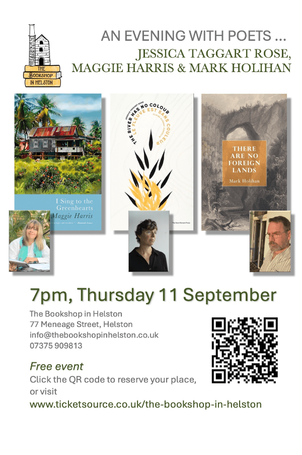 An Evening with Poets: Jessica Taggart Rose, Maggie Harris & Mark ...