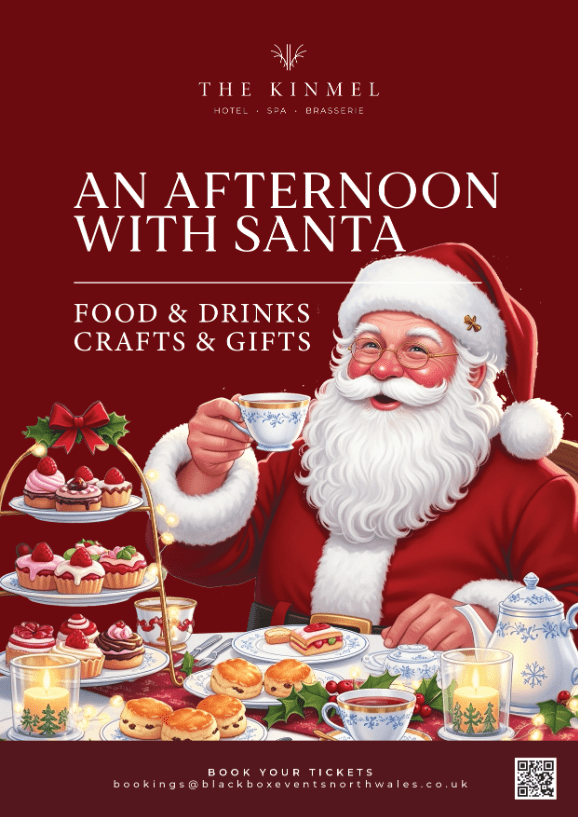 Afternoon Tea with Santa at The Kinmel and Kin spa at Kinmel and Kin ...