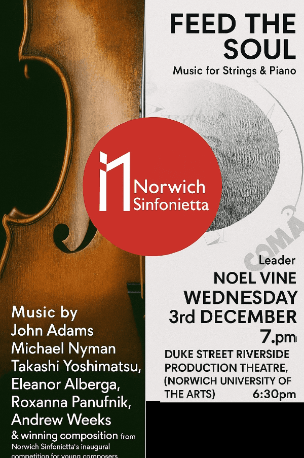 Feed the Soul | Music for Strings & Piano at Norwich University of the ...