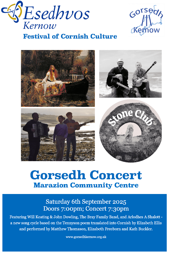 Gorsedh Concert at Marazion Community Centre event tickets from ...