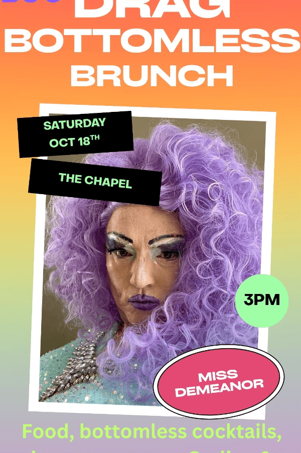 Miss Demeanour DRAG ACT at The chapel event tickets from TicketSource