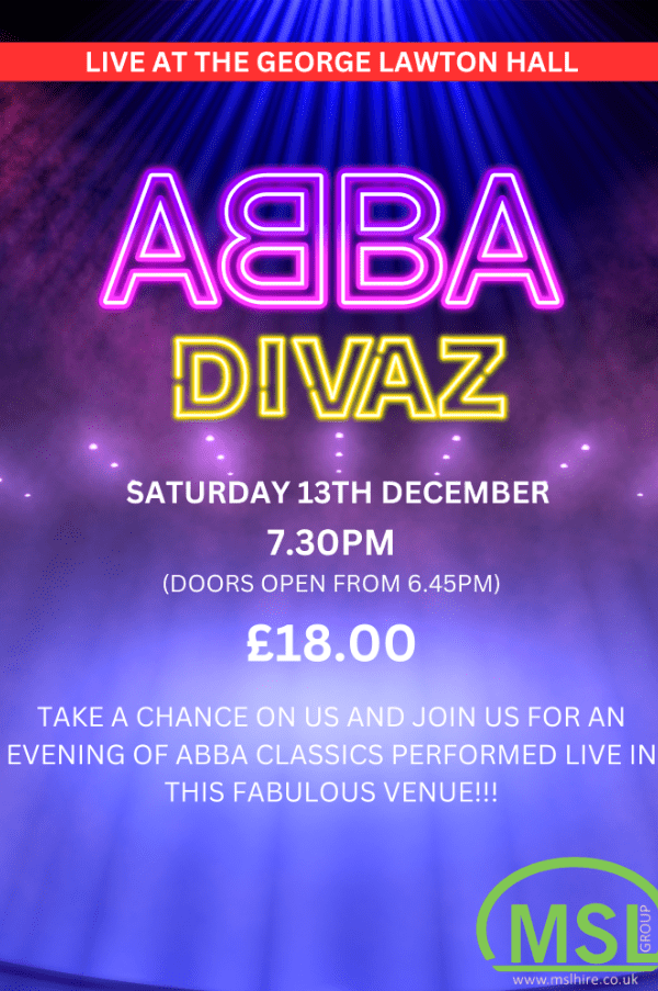 ABBA DIVAZ - An Abba Tribute at The George Lawton Hall event tickets ...