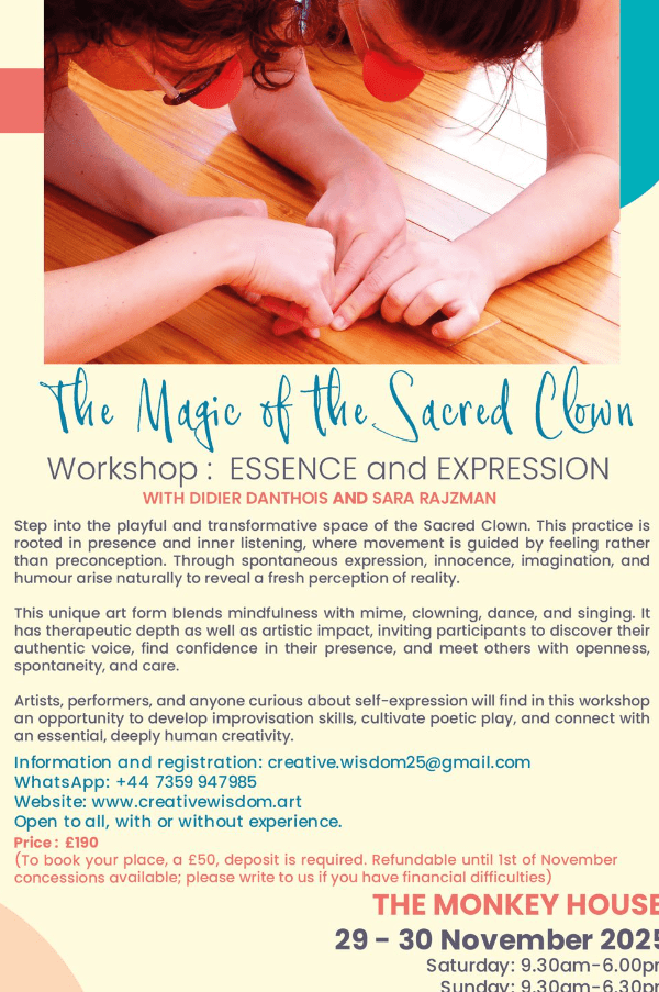 Creative Wisdom Art Workshop The Magic of the Sacred Clown – Essence ...