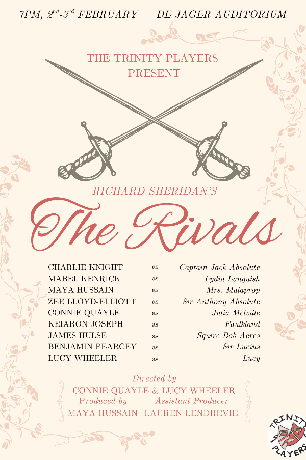 The Trinity Players present The Rivals at Trinity College event tickets ...