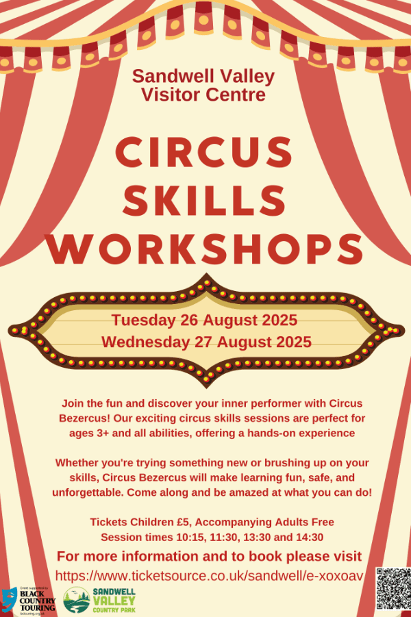 Circus Skills workshop with Circus Bezercus at Sandwell Valley Visitor ...