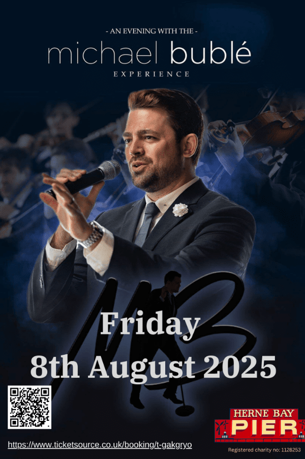 Michael Bublé Experience - Summer 2025 at Herne Bay Pier Stage event ...