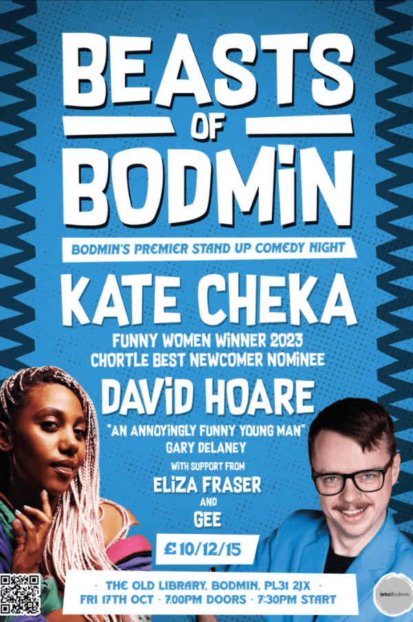 Beasts of Bodmin Comedy Night (Headliner: Kate Cheka) at The Old ...