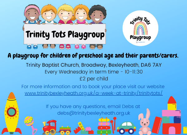 Trinity Tots Playgroup at Trinity Baptist Church event tickets from ...