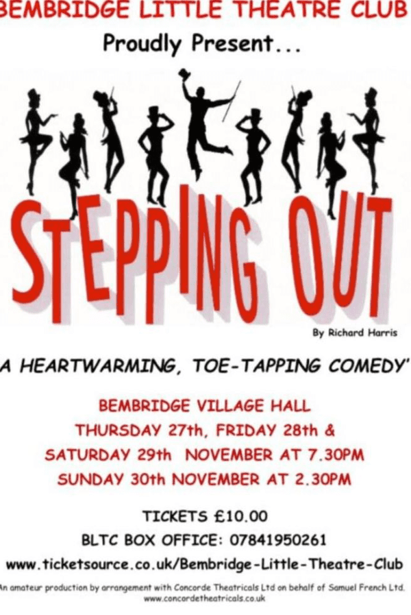 Stepping Out at Bembridge Village Hall event tickets from TicketSource