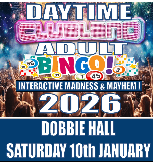 Larbert/Falkirk - CLUBLAND Adults BINGO at Dobbie Hall Trust event ...