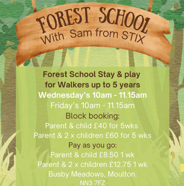 Forest School Stay & play for Walkers 18 months up to 11 years at busby ...