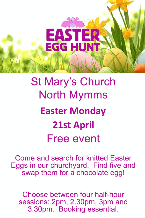 Easter Egg Hunt at St Mary's Church North Mymms: FREE at St Mary's ...