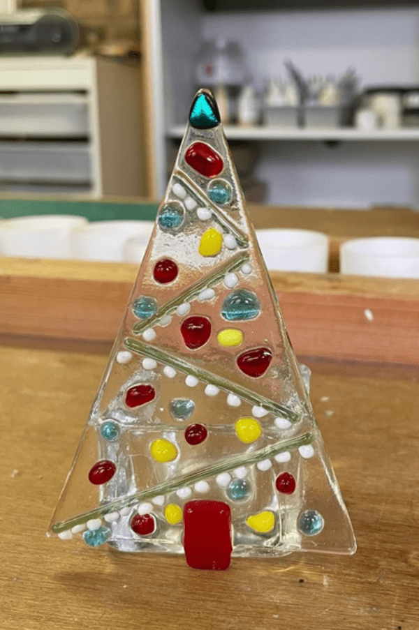 Chat and Fuse: Christmas Tree Tea Light at Red House Glass Cone event ...