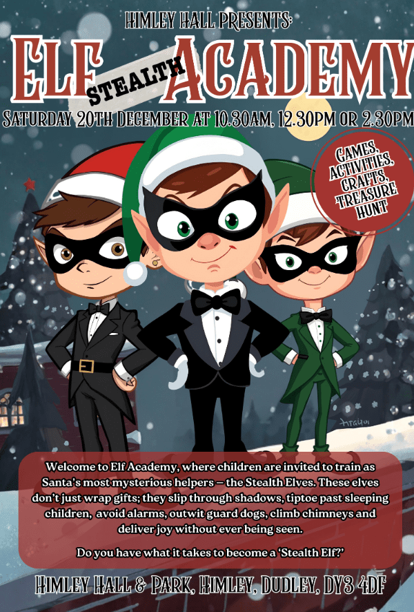 Elf Stealth Academy at Himley Hall event tickets from TicketSource
